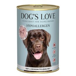 DOG’S LOVE Dog's Love Hypoallergen Pferd mit Pastinaken und Tomaten 6x400g
