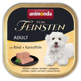 animonda vom Feinsten Adult Rind und Kartoffeln Hunde-Nassfutter mit Vitaminen 22x150g