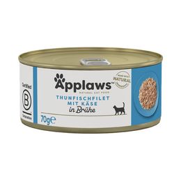 Applaws Cat Thunfischfilets & Käse Katzen-Nassfutter getreidefrei 24x70g
