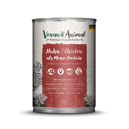 Venandi Animal Huhn als Monoprotein Katzen-Nassfutter hohe Vertr&auml;glichkeit 6x400g