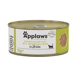 Applaws Cat Thunfischfilets & Meeresalgen Katzen-Nassfutter glutenfrei 24x70g
