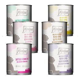 MjAMjAM Mixpaket 7 f&uuml;r deine Katze Katzen-Nassfutter ohne Zuckerzusatz 6x800g