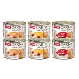 animonda Carny Adult Mix Katzen-Nassfutter Single Protein 6x200g