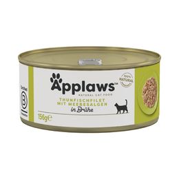 24x156g Applaws Cat Thunfischfilets & Meeresalgen