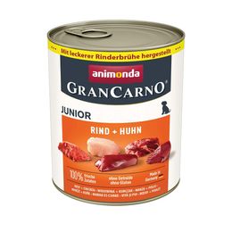animonda GranCarno Junior Rind und Huhn Hunde-Nassfutter ohne Getreide 6x800g
