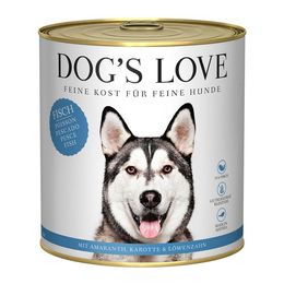 DOG’S LOVE Dog's Love Classic Fisch mit Amaranth, Karotte und Löwenzahn 12x800g