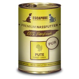 Escapure Pute PUR Hunde-Nassfutter Single Protein 6x400g