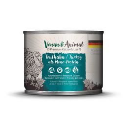Venandi Animal Truthahn als Monoprotein Katzen-Nassfutter hohe Vertr&auml;glichkeit 6x200g