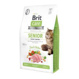 Brit Care GF Senior Weight Control Katzen-Trockenfutter getreidefrei 2kg