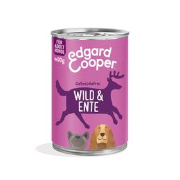 Edgard & Cooper Adult Wild & Ente Hunde-Nassfutter getreidefrei 6x400g