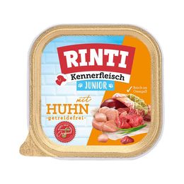 Rinti Kennerfleisch Junior mit Huhn Hunde-Nassfutter getreidefrei 9x300g