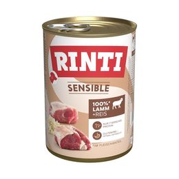 Rinti Sensible Lamm & Reis Hunde-Nassfutter getreidefrei 12x400g