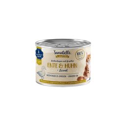Sanabelle Ente & Huhn Katzen-Nassfutter getreidefrei 6x195g