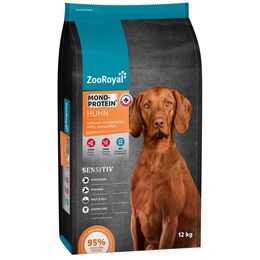 ZooRoyal Monoprotein Huhn Hunde-Trockenfutter getreidefrei 12kg