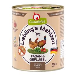 Granatapet Liebling's Mahlzeit Fasan und Gefl&uuml;gel 6x800g