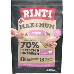 Rinti Max-i-Mum Mini Adult Huhn Hunde-Trockenfutter getreidefrei 4kg