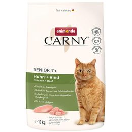 animonda Carny Senior Huhn + Rind Katzen-Trockenfutter getreidefrei 10 kg