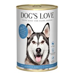 DOG’S LOVE Dog's Love Classic Fisch mit Amaranth, Karotte und Löwenzahn 12x400g