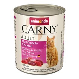 animonda Carny Adult Multi-Fleischcocktail Katzen-Nassfutter getreidefrei 6x800g