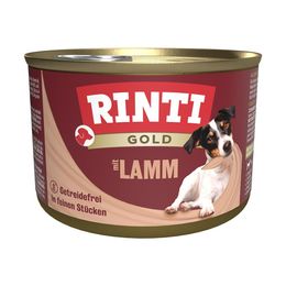 Rinti Gold mit Lamm Hunde-Nassfutter ohne Soja 12x185g