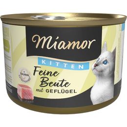 Miamor Feine Beute Kitten - Gefl&uuml;gel Katzen-Nassfutter getreidefrei 12x185g