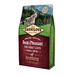 Carnilove Cat Adult - Duck & Pheasant / Hairball Control Katzen-Trockenfutter getreidefrei 2kg