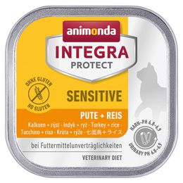 animonda INTEGRA PROTECT Sensitive Pute und Reis Katzen-Nassfutter glutenfrei 16x100g