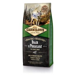 Carnilove Dog Adult - Duck & Pheasant Hunde-Trockenfutter getreidefrei & kartoffelfrei 12kg
