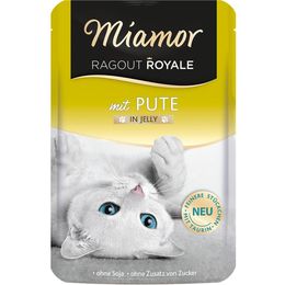 Miamor Ragout Royale Pute in Jelly Katzen-Nassfutter ohne Farbstoffe 22x100g