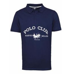 HARVEY MILLER Poloshirt Herren Größe XL blau / weiß