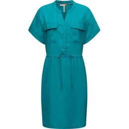 Ragwear Kleid Damen Größe 40 cyanblau Winterkleid