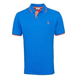 U.S. Polo Assn. Shirt Herren Größe XXXL azur / orange