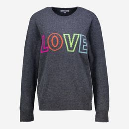 Zwillingsherz Grauer Pullover aus Kaschmir