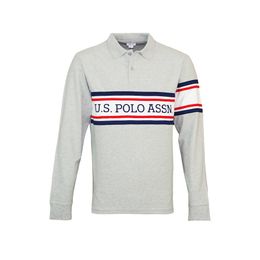 U.S. Polo Assn. Poloshirt Herren Größe XXL navy / graumeliert / rot / weiß