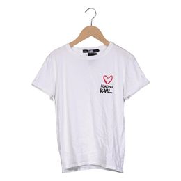 K by KARL LAGERFELD Karl Lagerfeld T-Shirt Damen Gr&ouml;&szlig;e M Second Hand wei&szlig;