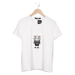 K by KARL LAGERFELD Karl Lagerfeld T-Shirt Damen Gr&ouml;&szlig;e XL Second Hand wei&szlig;