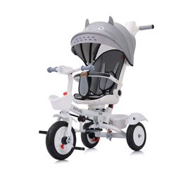 Chipolino Tricycle Futuro 2 in 1 faltbar, Becherhalter, Musik, Licht, PU-R&auml;der grau