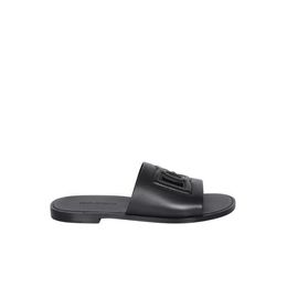 Dolce & Gabbana Dolce&Gabbana Loafer - Leather Sandals - Gr. 44 (EU) - in Schwarz - f&uuml;r Damen