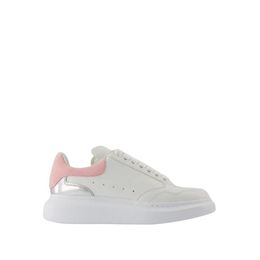 Alexander McQueen Low-Top Sneaker - Oversized Sneakers - Leather - White/Pink - Gr. 40 (EU) - in Wei&szlig; - f&uuml;r Damen
