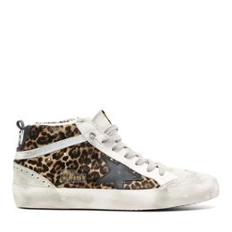 Golden Goose Deluxe Brand Golden Goose Low-Top Sneaker - Dames Mid Star Horsy Sneaker Beige - Gr. 38 (EU) - in Bunt - f&uuml;r Damen