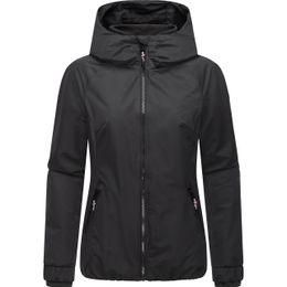 Winterjacke Ragwear "Dizzie Warm Rain", Damen, Gr. S (36), schwarz, Obermaterial: 100% Polyester; Innenfutter: 100% Polyester; Wattierung: 100% Polyester, Basic, figurumspielend h&uuml;ftbedeckend, &Auml;rmel ohne &Auml;rmelschlitz Rippb&uuml;ndchen mit Gummizug, Jacken Winterjacke, Wasserdichte warme Damen Jacke mit Kapuze