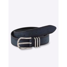 Tailleng&uuml;rtel Heine, Damen, Gr. 105, blau (marine), G&uuml;rtel