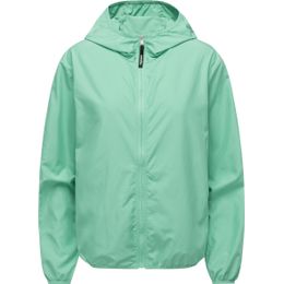 Ragwear Damen Outdoorjacke "Vinzie C", blau, Gr. M, 100% Polyester, Jacken, Extraleichte Übergangsjacke mit Kapuze