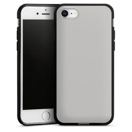 DeinDesign iPhone 8 Handy Silikon Hülle Case schwarz Handyhülle Grey Unicoloured