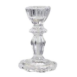 Chic Antique Kerzenst&auml;nder aus Glas mit Spitzenkante skandinavische Deko Online Shop