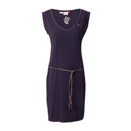 Ragwear Kleid 'SLAVKA' Damen Gr&ouml;&szlig;e 38 navy / wei&szlig; Winterkleid