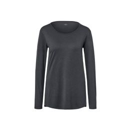 Tchibo - Langarm-Yogashirt - Damen - Gr. L - anthrazit