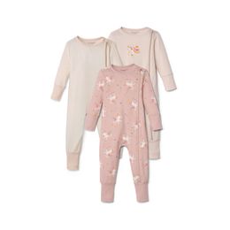 Tchibo - 3 Pyjamas - M&auml;dchen - Gr. 98/104 - wei&szlig;