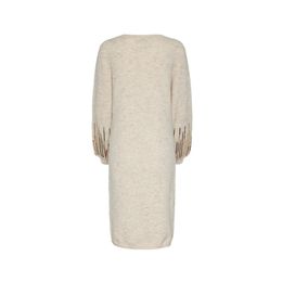 Tchibo - Strickkleid mit Pailletten - Damen - Gr. S - beige