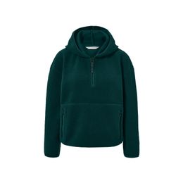 Tchibo - Teddy-Kapuzenpullover - Damen - Gr. XS - dunkelgr&uuml;n